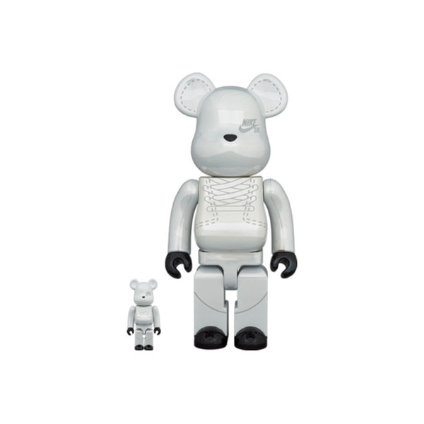 Bearbrick x Nike SB 2020 100% & 400% Set White – The Archive Store